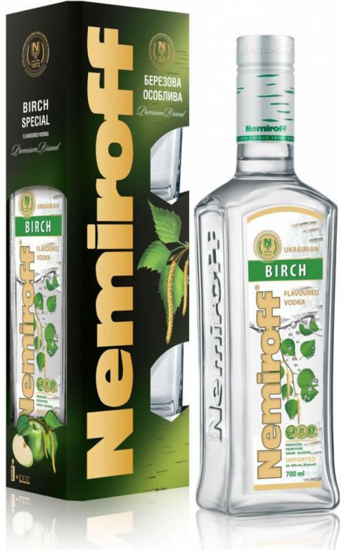 Vodka Nemiroff Birch 0,7l 40% + 3 skla - AZALKOHOL Eshop ...