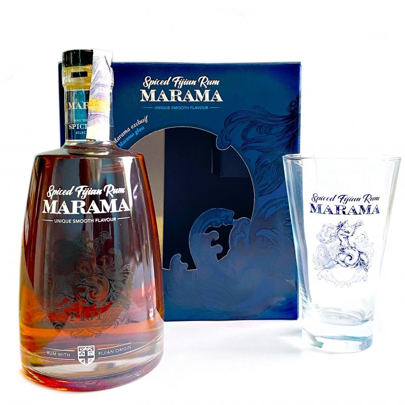 Rum Marama Spiced FIJI 0,7l 40% + sklo - AZALKOHOL Eshop ...